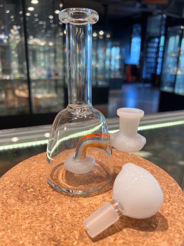 Mini Rainbow Rig with Matching Cloud Bowl – Illuzion Glass Galleries