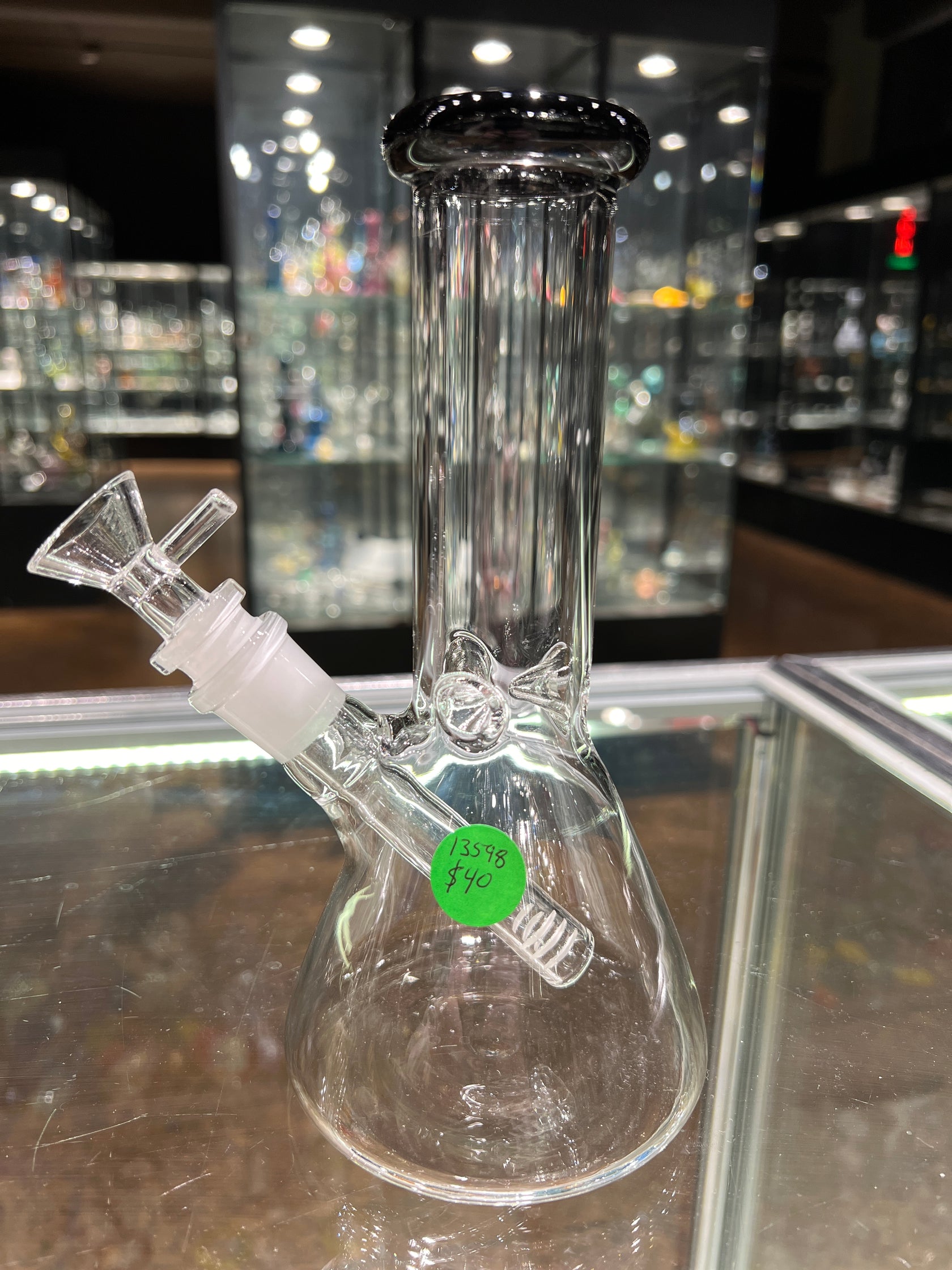 8" mini Beaker with Color Accent (Color Options) – Illuzion Glass Galleries